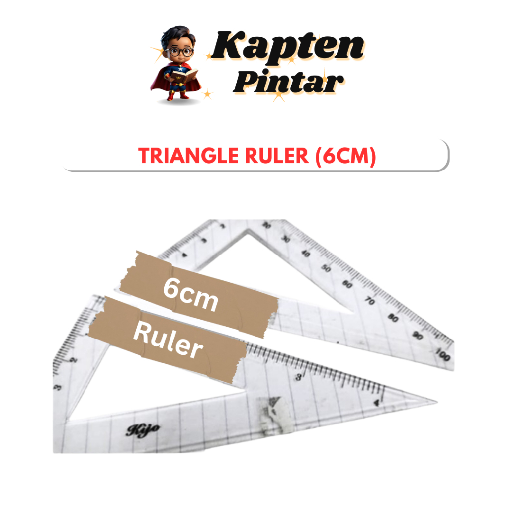 Triangle Ruler (6cm) | Shopee Malaysia