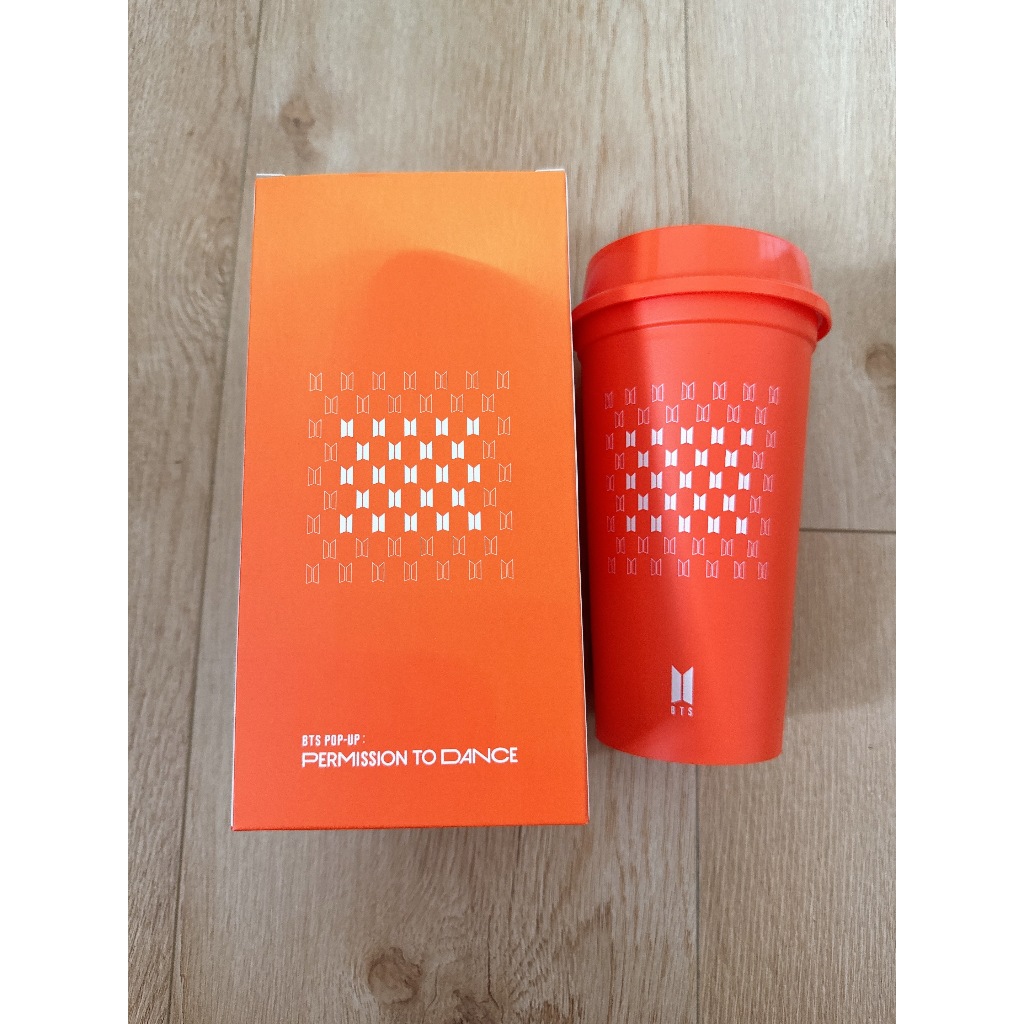 BTS Pop-Up : Permission to Dance Reusable Tumbler (ORANGE) | Shopee ...