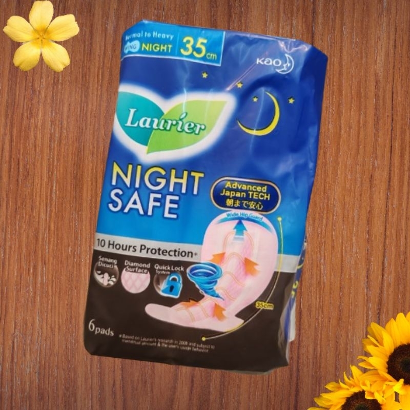 LAURIER Night Safe Wing (35cm x 6s) | Shopee Malaysia