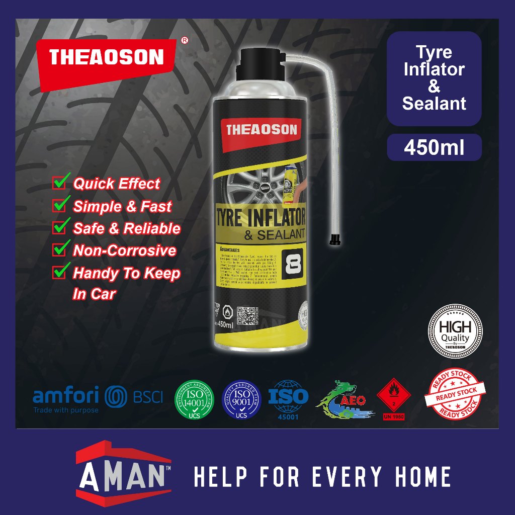 THEAOSON Emergency Tyre Weld Tyre Sealer Inflator Tyre Sealant Tire Rapid Rescue Tire Puncture ...