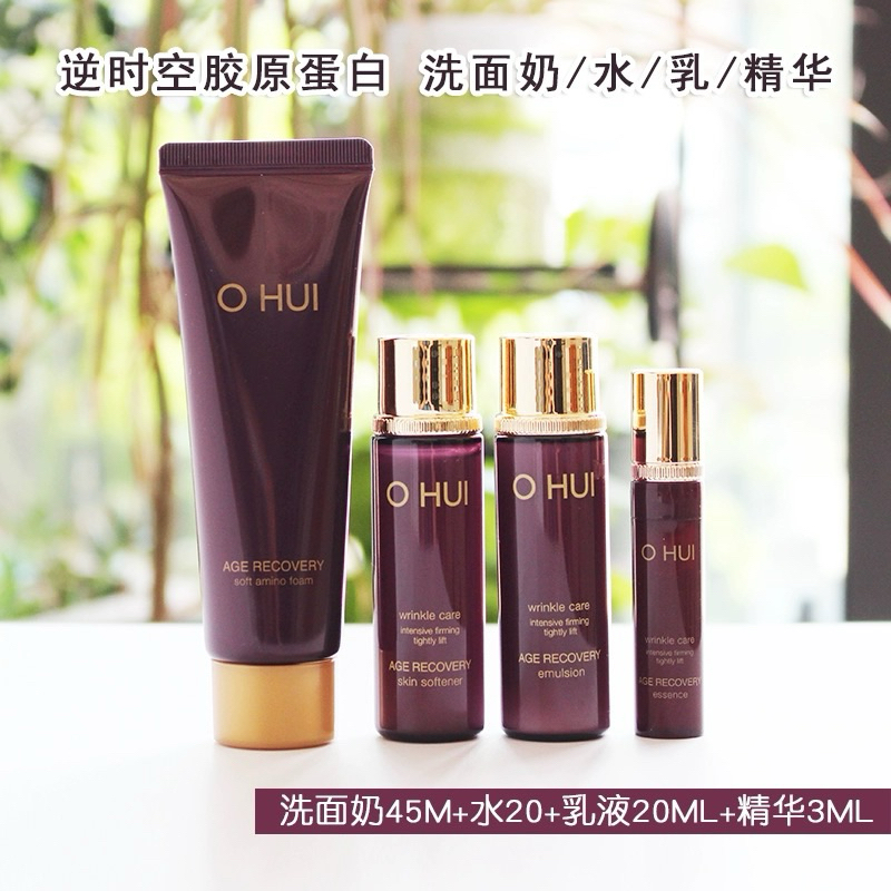 Ohui Age Recovery balancer& Emulsion 20ml set/cleansing foam45ml 欧蕙逆时空 ...