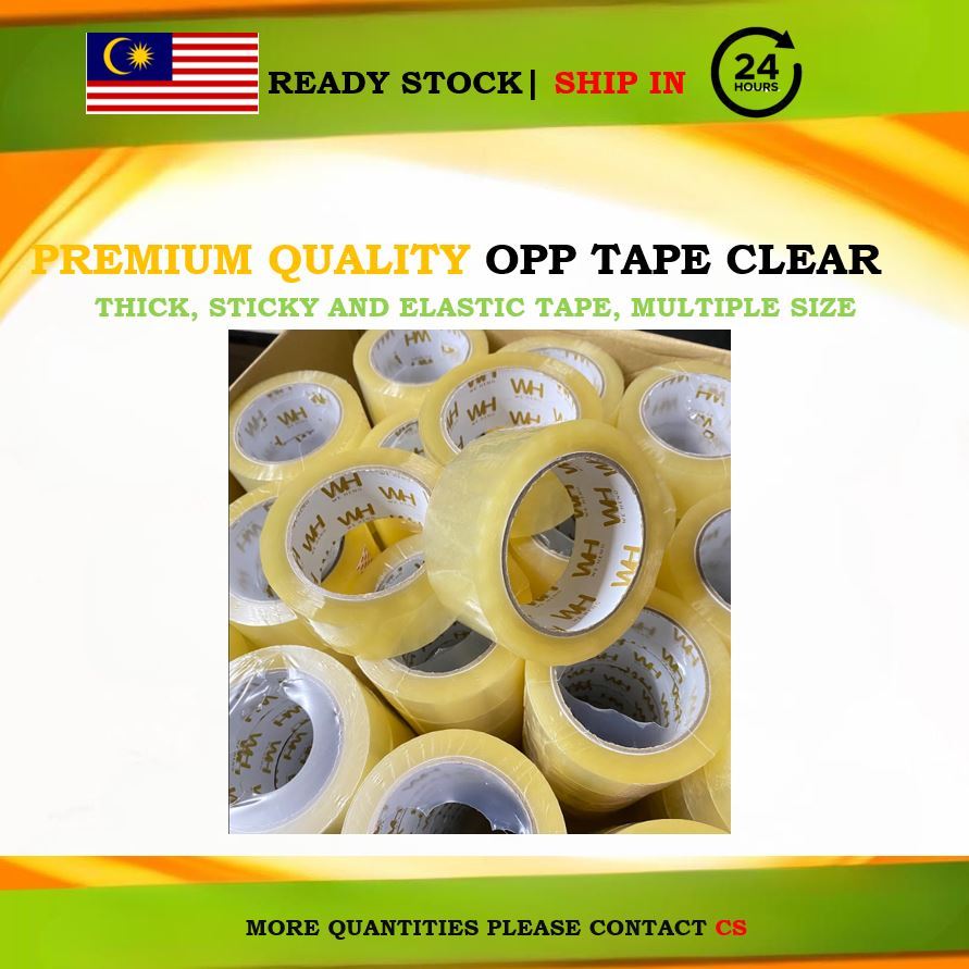 12MM 18MM 24MM 48MM CLEAR OPP TAPE / PACKAGING TAPE / CELLOTAPE ...