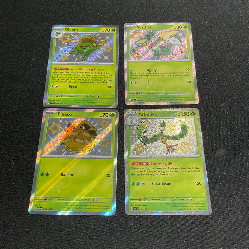 Pokemon Trading Card Game TCG: Gloom 093/091, Scyther 095/091, Pineco ...