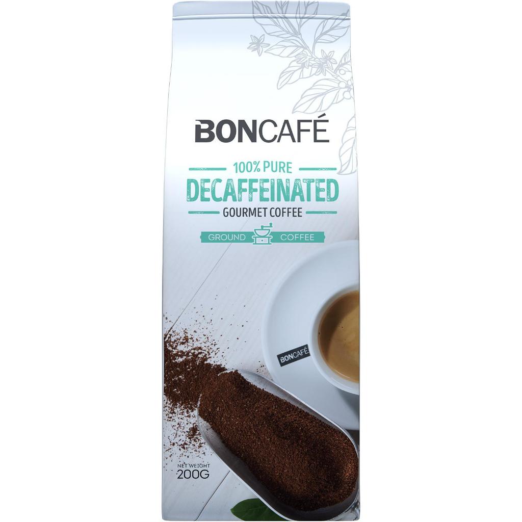 Boncafe 100% Pure Decaffeinated Gourmet Ground Coffee 200g | Shopee ...