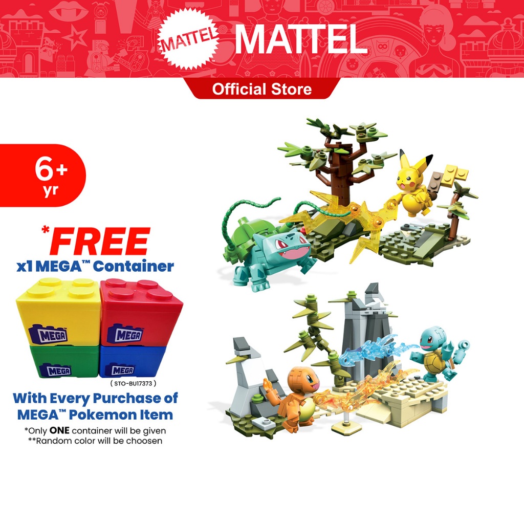 MEGA Pokémon Building Toy Kits With Action Figure And Diorama For Kids ...