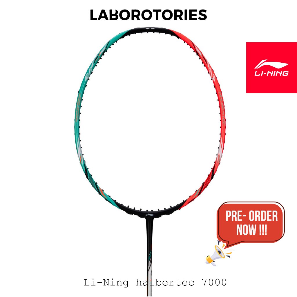 [LABOROTORIES] Li-Ning Halbertec 7000 GREEN ORANGE Badminton Racket ...