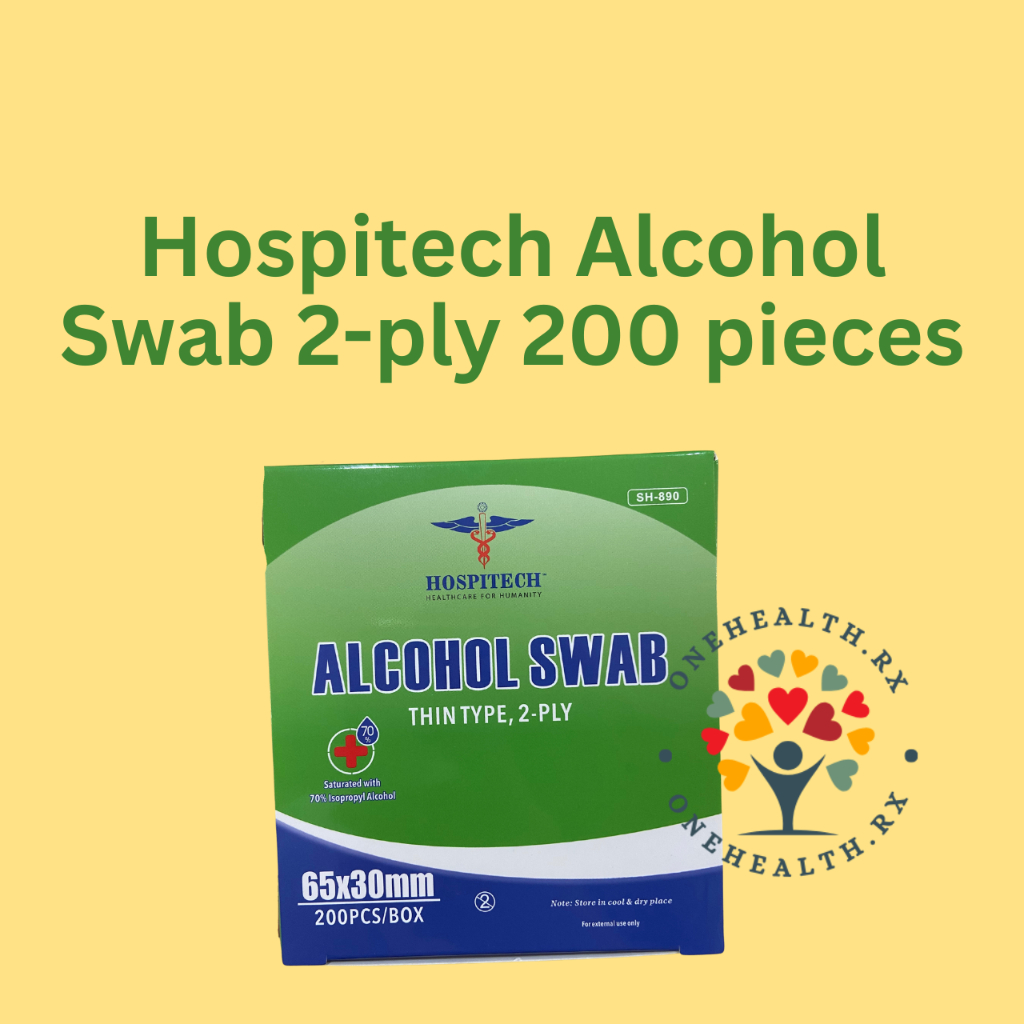 Hospitech Alcohol Swab 50's/100's/200's (70% Isopropyl Alcohol, Medical Grade with MDA) | Shopee ...