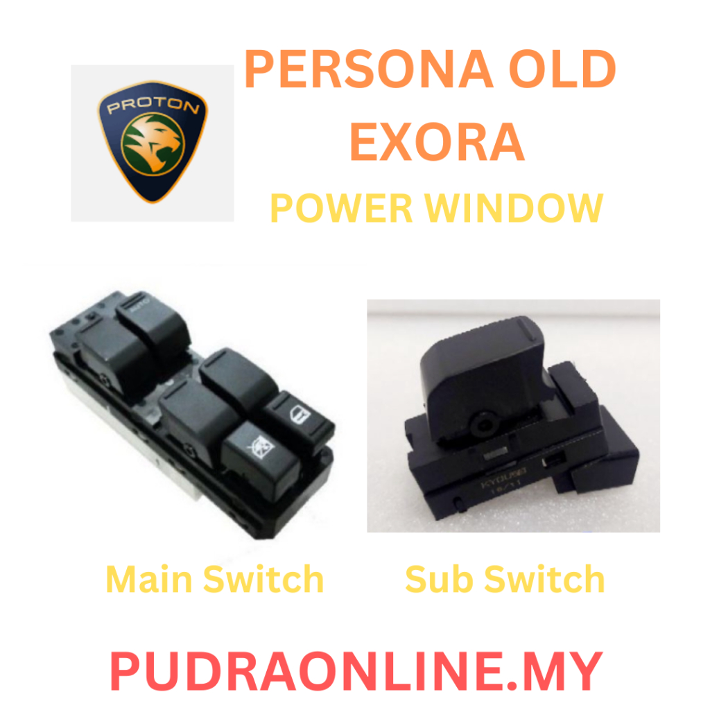 OEM PROTON EXORA PERSONA OLD POWER WINDOW MAIN SWITCH AUTO DOWN DRIVER ...