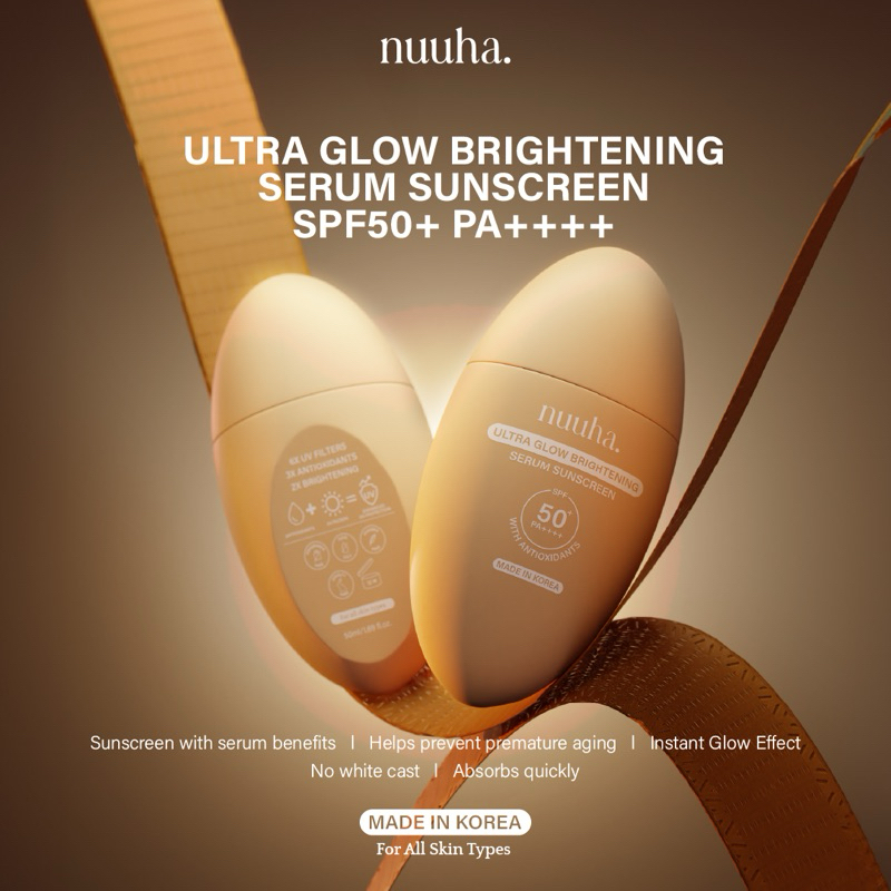 NUUHA BEAUTY ULTRA GLOW BRIGHTENING SERUM SUNSCREEN SPF50+ PA ...