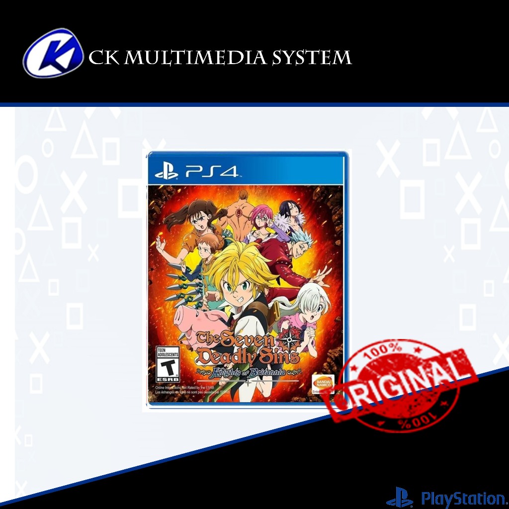 PS4 The Seven Deadly Sins Knights of Britannia (R3/ENG version) /(R3 ...