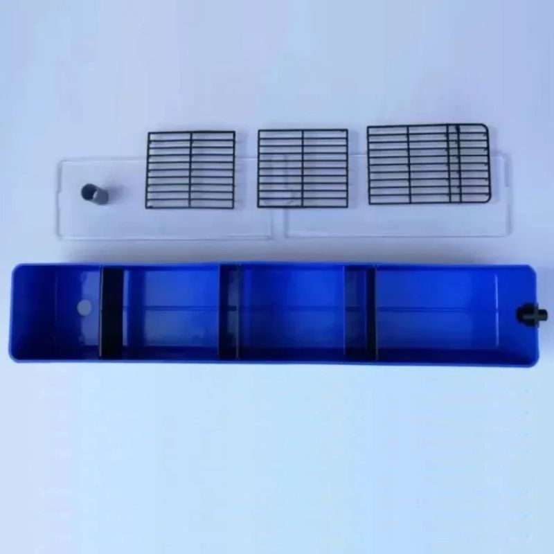 Blue Top Filter Box Aquarium Fish Tank Container (27"L X 5"W X 4.5"H ...