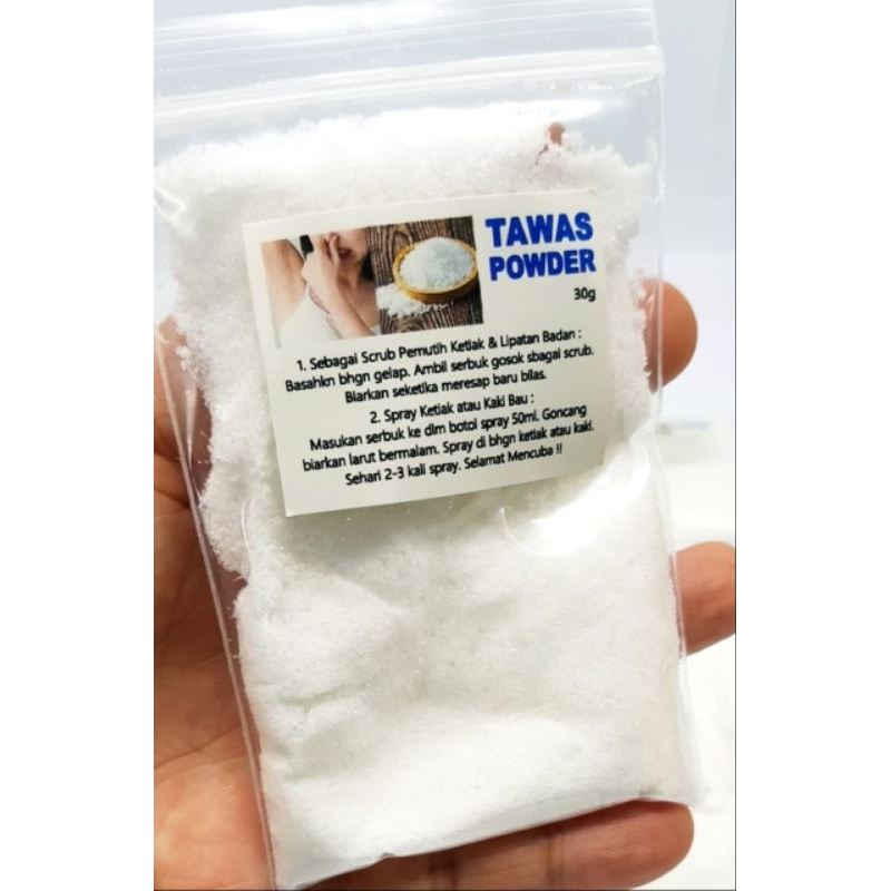 Tawas Powder Natural Mineral/ For Armpit & Darkspot/ Exfoliating ...