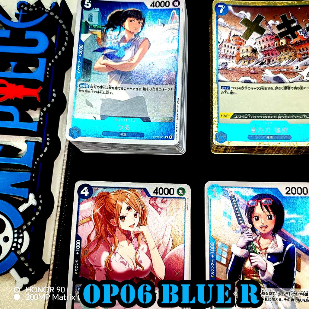 全哥海贼王 OP06 R Blue RARE One Piece Card Game OP6 Charlotte Pudding Kad TCG OP06-047 OP06-050 OP06 ...