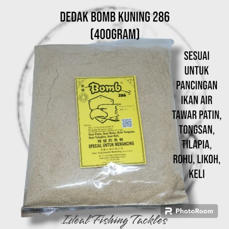 ORIGINAL Dedak Bomb 286 Dedak Kuning 400gram Serbuk Pancingan Ikan ...
