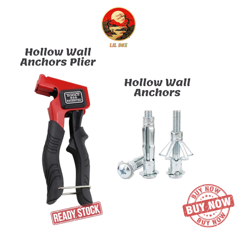 Hollow Wall Anchor Metal Setting Tool Metal Screw Petal Nuts Jack Nuts ...