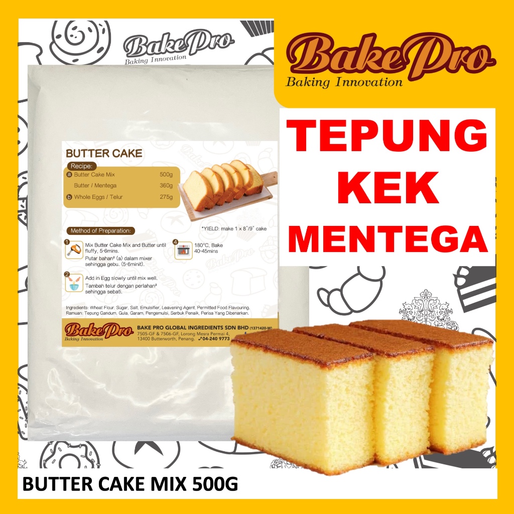 BUTTER CAKE MIX 500G | Shopee Malaysia