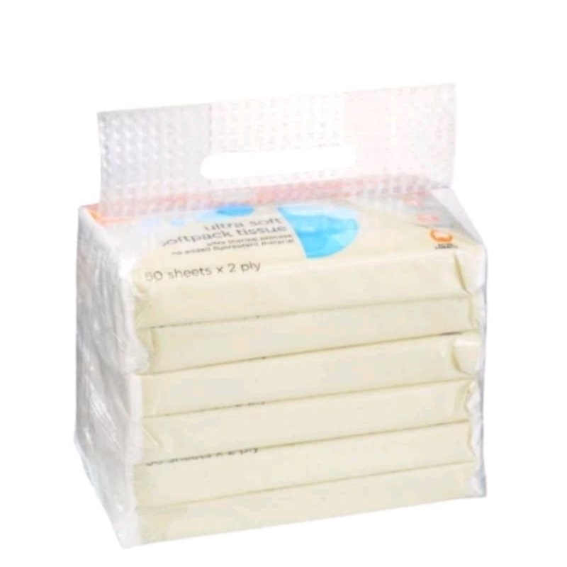 VALUE BUY Guardian Ultra Softpack Tissue (50 Sheets x 2ply x 6 PACKS ...