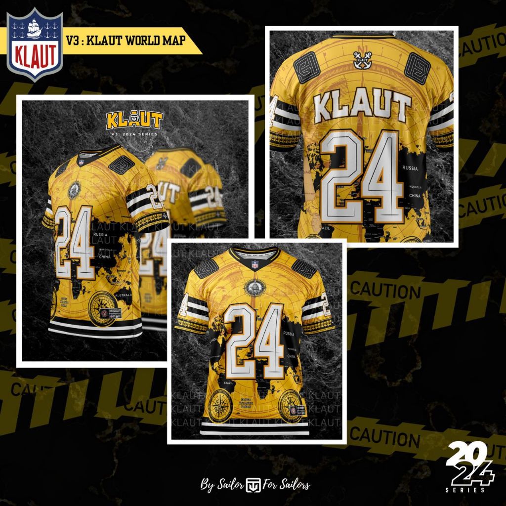 NFL : V3 World Map Edition (Lycra 280GSM) | Shopee Malaysia