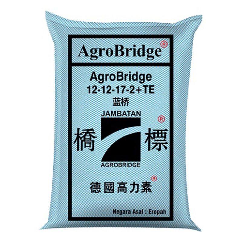(1kg) Agrobridge 12-12-17-2MgO+8S+TE / Baja Bunga Pokok / 开花肥 | Shopee ...
