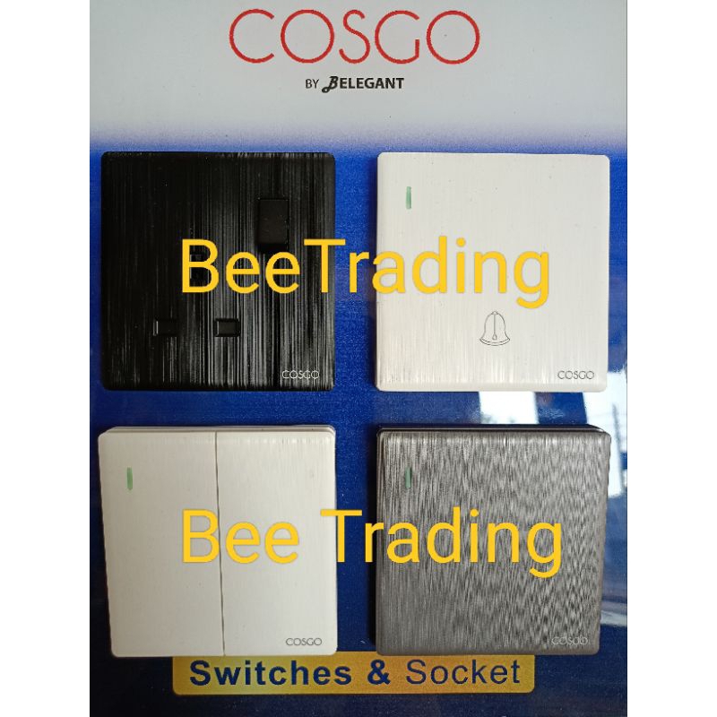 Cosgo Switch Socket (Grey) Sirim | Shopee Malaysia