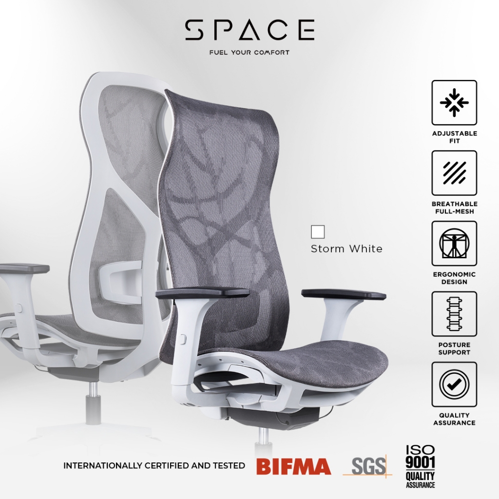 SPACE Ergonomic Chair High-Backed - 4 Years Official Warranty (Office ...