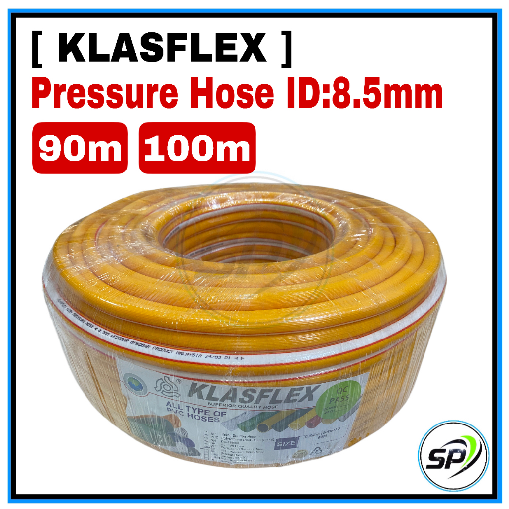 Klasflex 8.5mm 90m & 100m PVC Reinforced High Pressure Air Hose ...