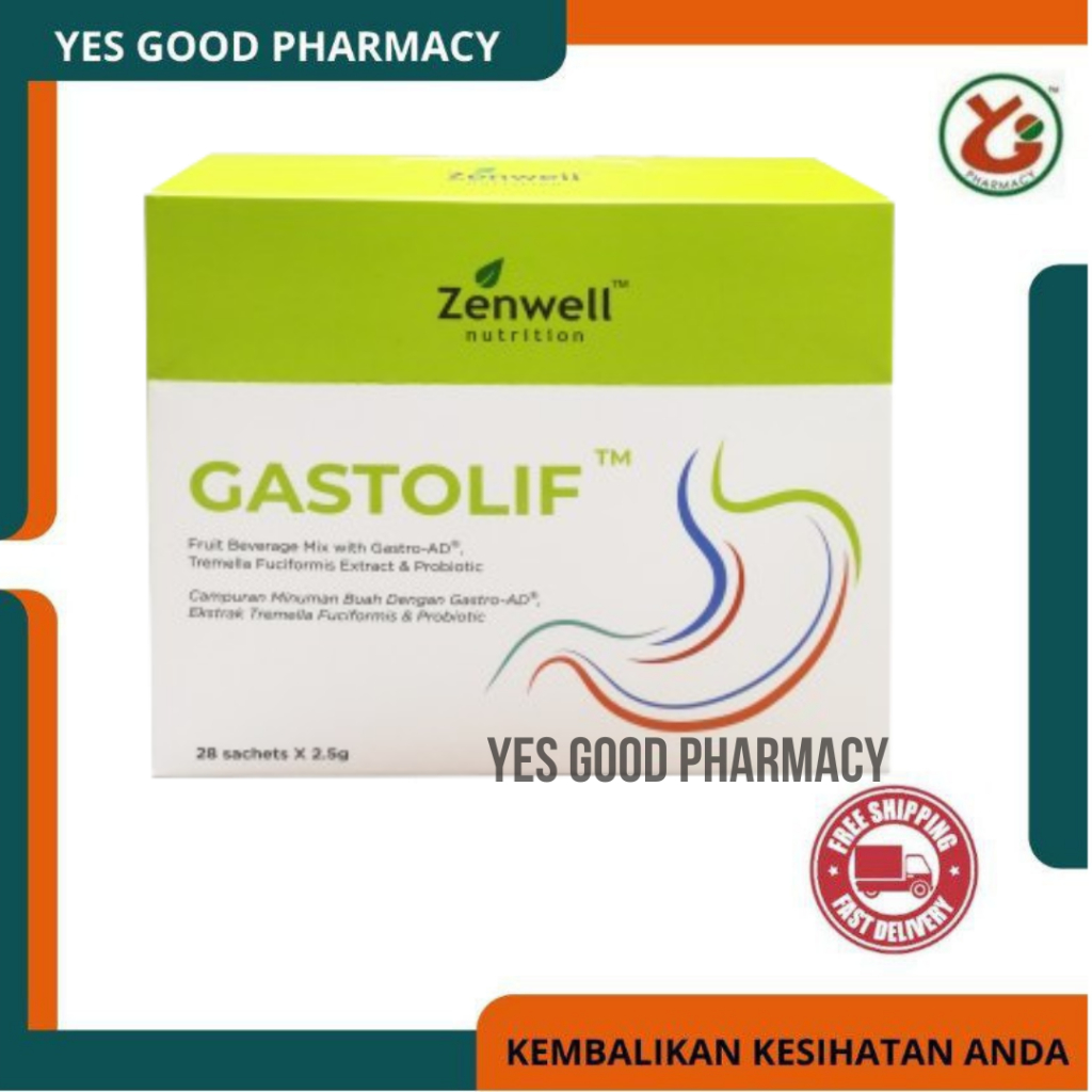 (NEW PACKAGING) ZENWELL NUTRITION GASTOLIF Gastofix 28 SACHETS X 2.5G ...