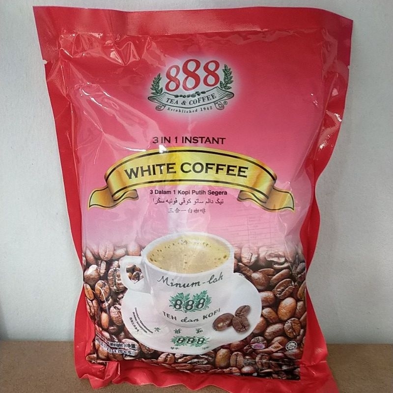 888 3 in 1 Instant White Coffee Value Pack (17g x 20 sachets) | Shopee Malaysia
