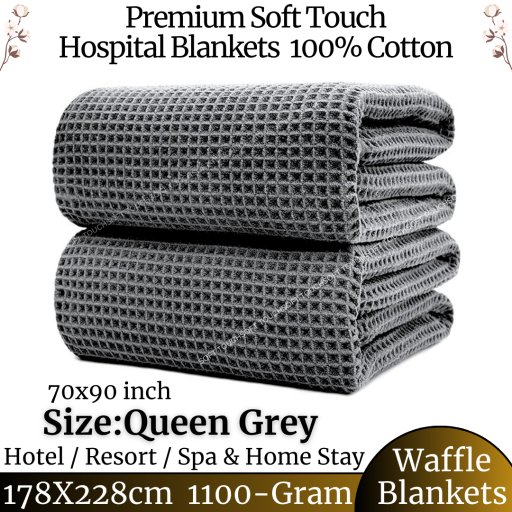 Queen Thermal Blankets - Queen Size 70x90 inches For Bed 100% Cotton ...