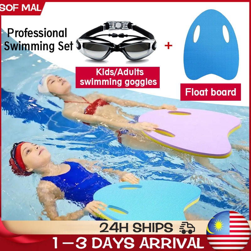 Adult swimming goggles with earplugs Swimming float for children ...
