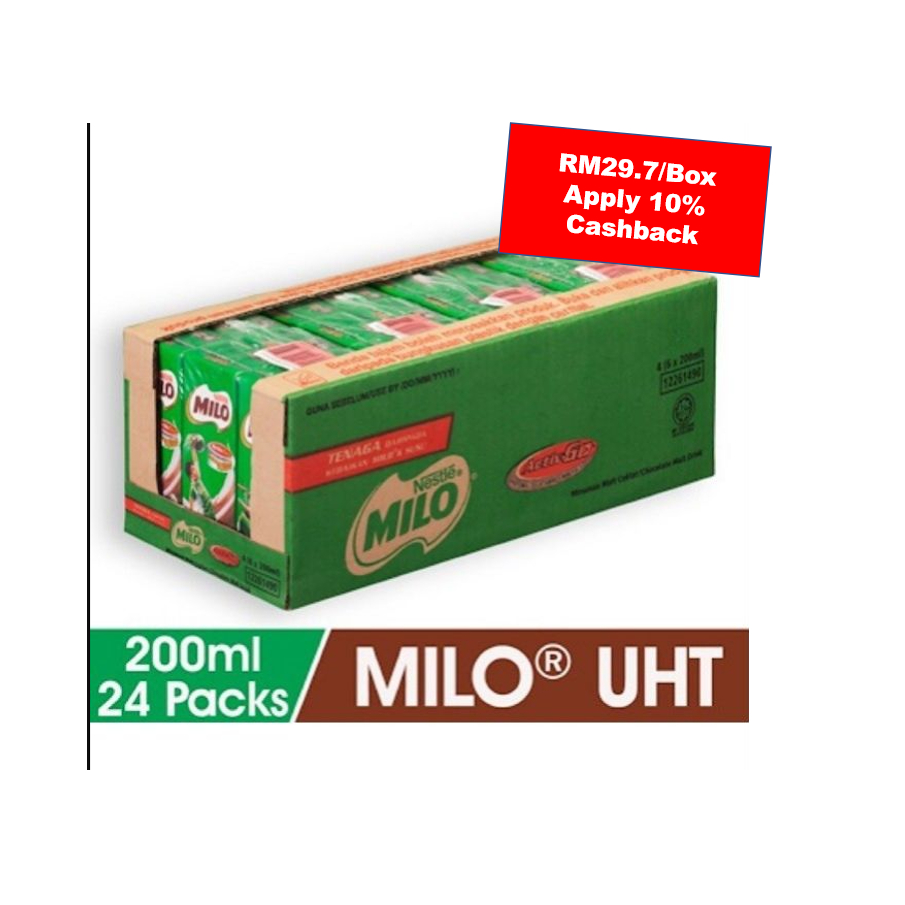 Nestle Milo Activ-Go RTD (200ml x 24 Packs) Exp 01/26 | Shopee Malaysia