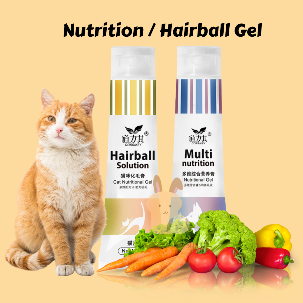 Cat Nutrition Cream (120g) Hairball solution remove gel pet dog snack ...