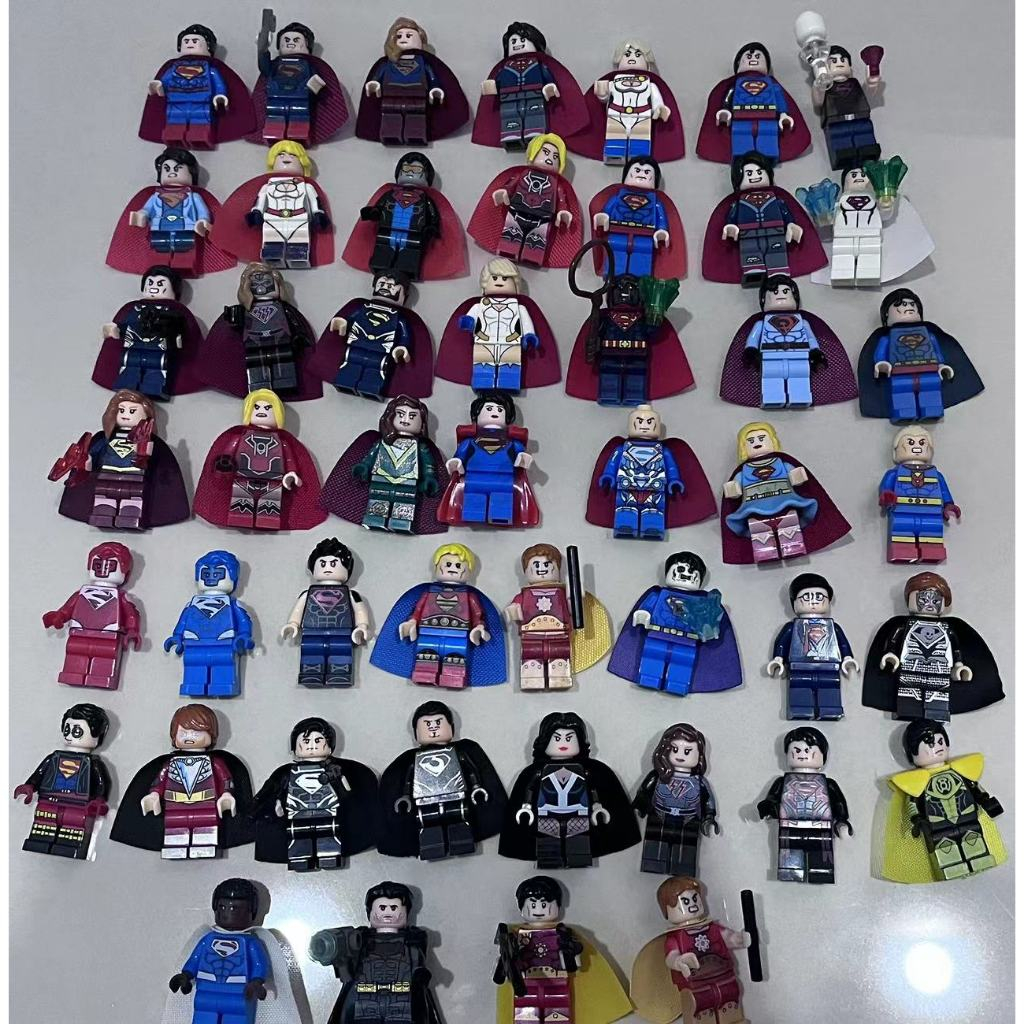 Lego Marvel Minifigure Bootleg Dc Superman Supergirl Superboy | Shopee ...