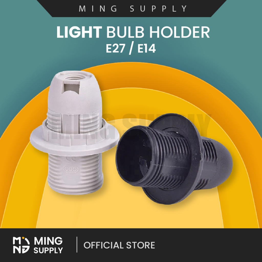 E14 E27 Bulb Holder Screw Cap Lamp Holders Pendant Light Lighting ...