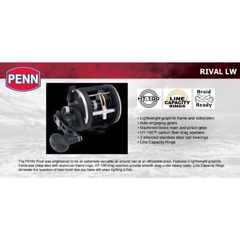 PENN RIVAL FISHING BOTTOM REEL | Shopee Malaysia