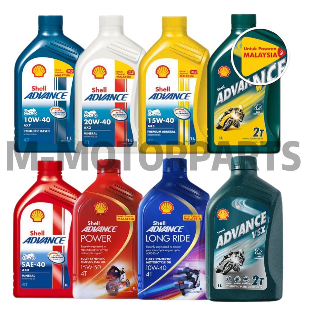 SHELL ADVANCE MINYAK HITAM 4T AX3 AX5 AX7 SAE-40 MINYAK HITAM 2T VSX ADVANCE W 100% ORIGINAL ...