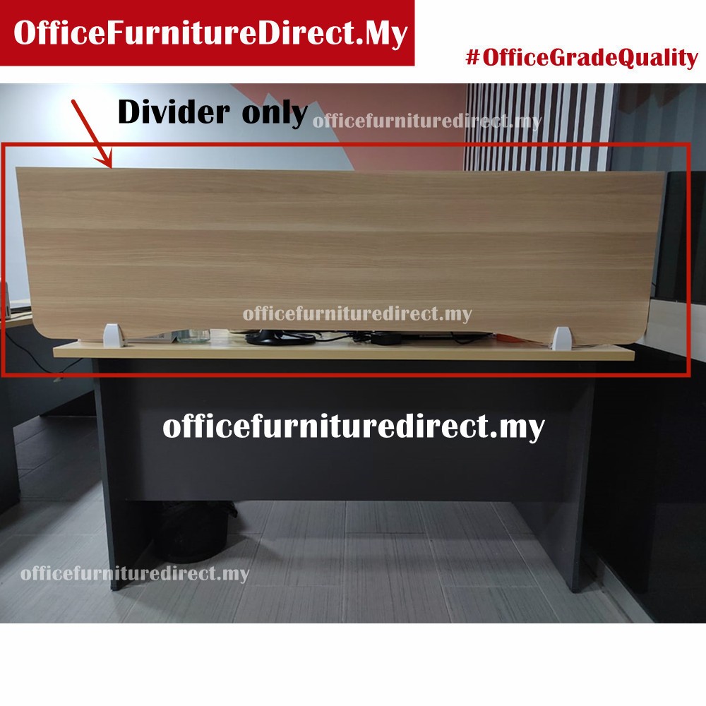 Partition Divider Panel For Office Table - Wooden Panel with White ...