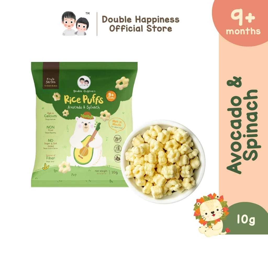 Double Happiness Fruits Series Rice Puff /Plain Series(10g / 50g) Rice ...