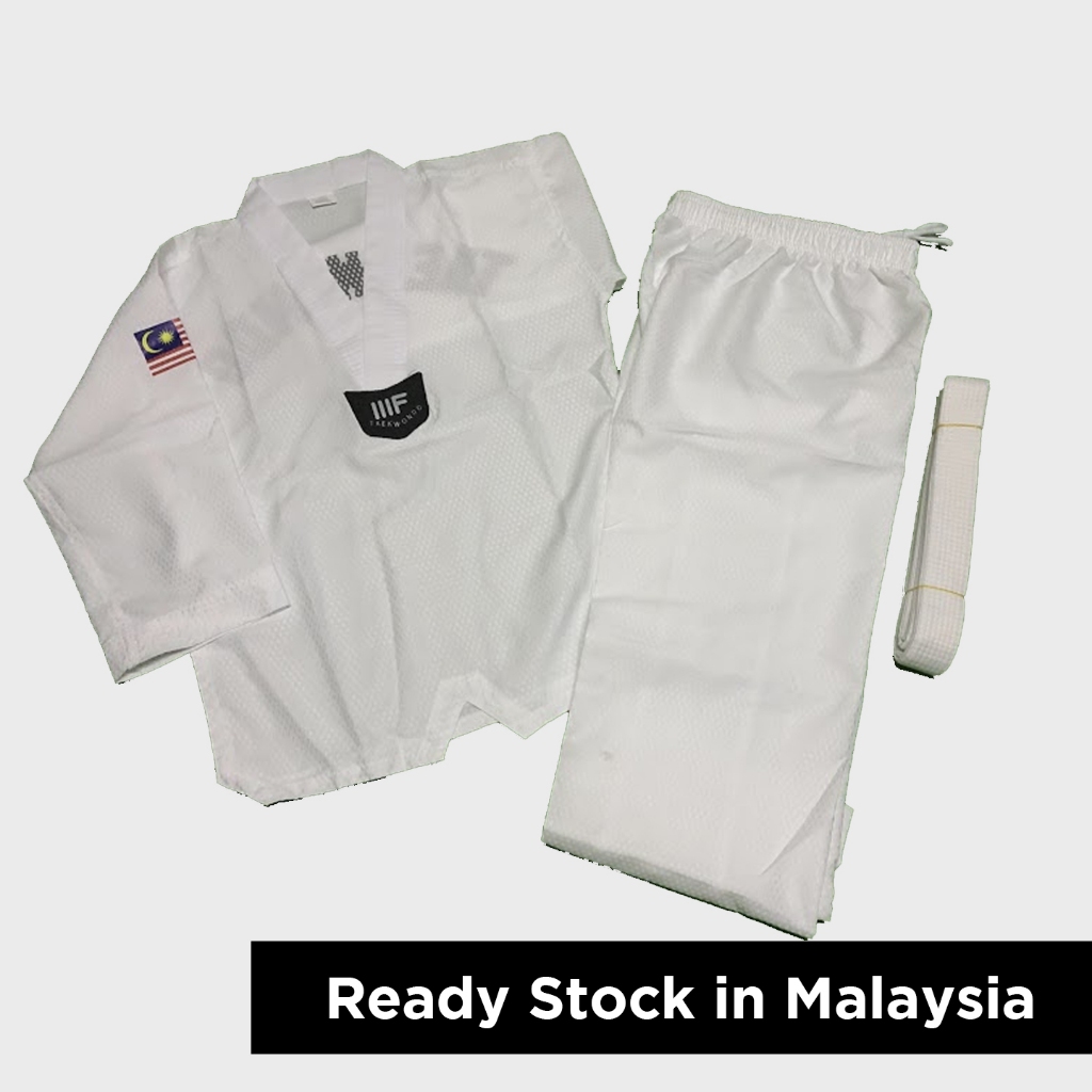 WTF Taekwondo Dobok | Taekwondo Uniform | Colour Belt Dobok | Soft ...