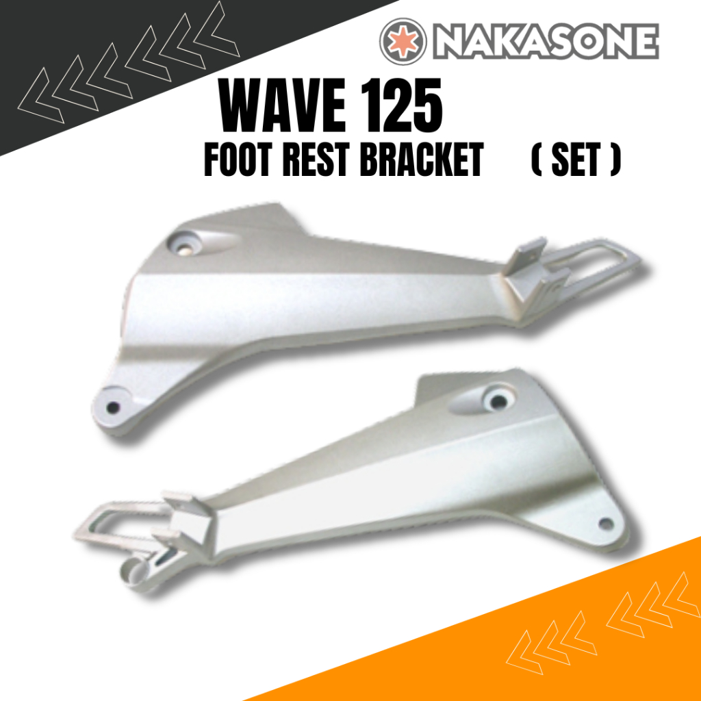 HONDA WAVE 125 FOOT REST BRACKET LEFT / RIGHT / SET FOOT REST STAY KIRI ...