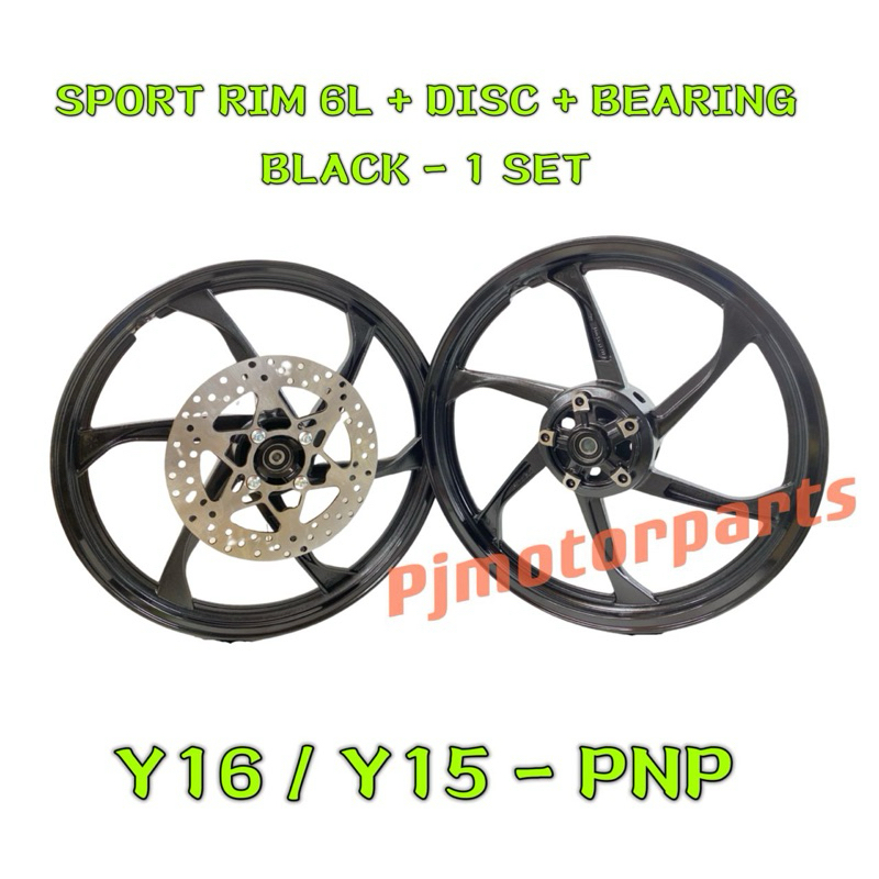 Y16 Y16ZR Y15 Y15ZR V1 V2 (PNP) SPORT RIM FULL CAP ENKEI 6 BATANG 160/ ...