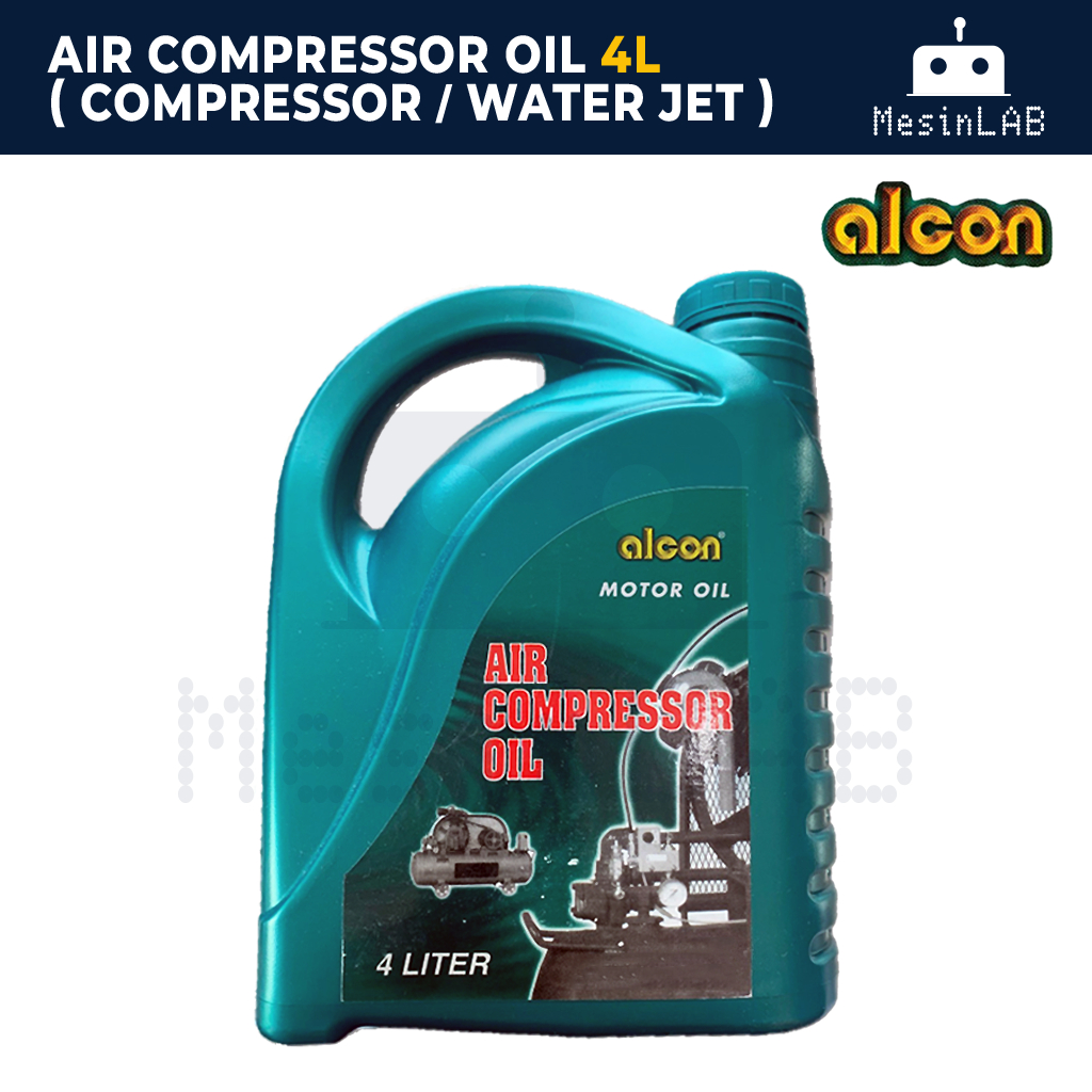 Alcon Air Compressor Oil 4L (4-Liter) Minyak Penlincir Lubricant Water ...