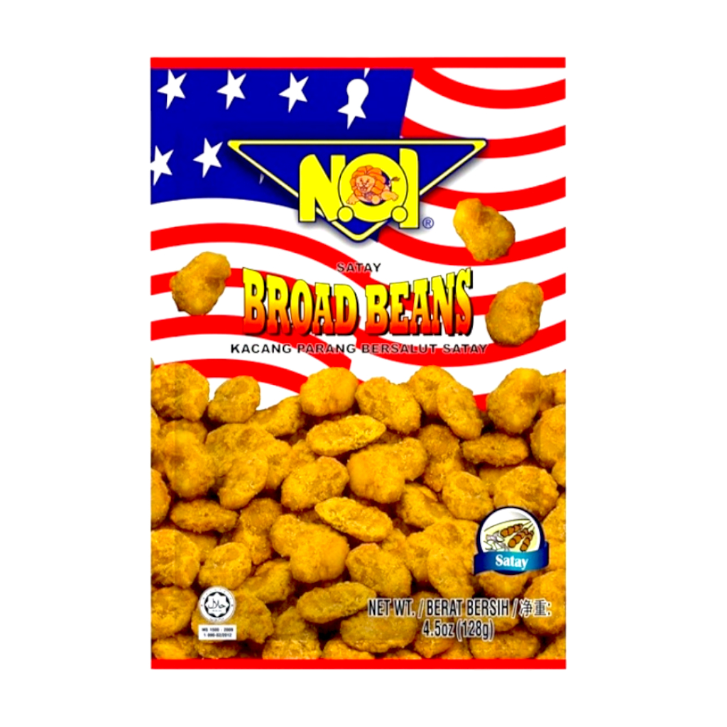 110g Noi Satay Broad Beans Kacang Parang Bersalut Satay Halal | Shopee ...