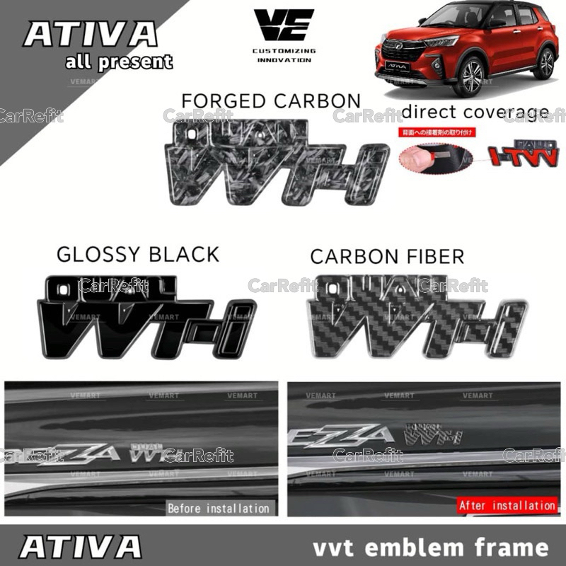 CarRefit Perodua Ativa car vvti emblem logo accessories | Shopee Malaysia