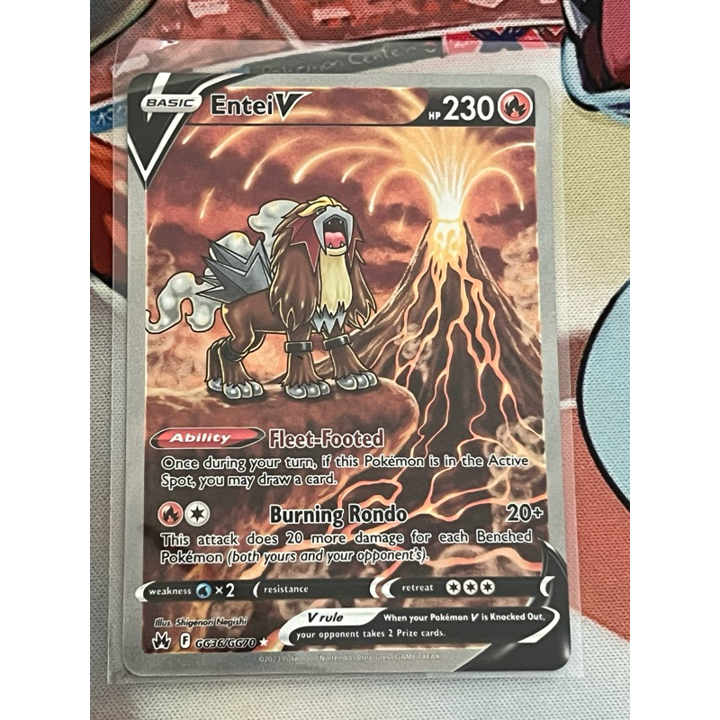 Pokemon TCG SS12.5 Crown Zenith - Entei V - GG36/GG70 - Ultra Rare ...