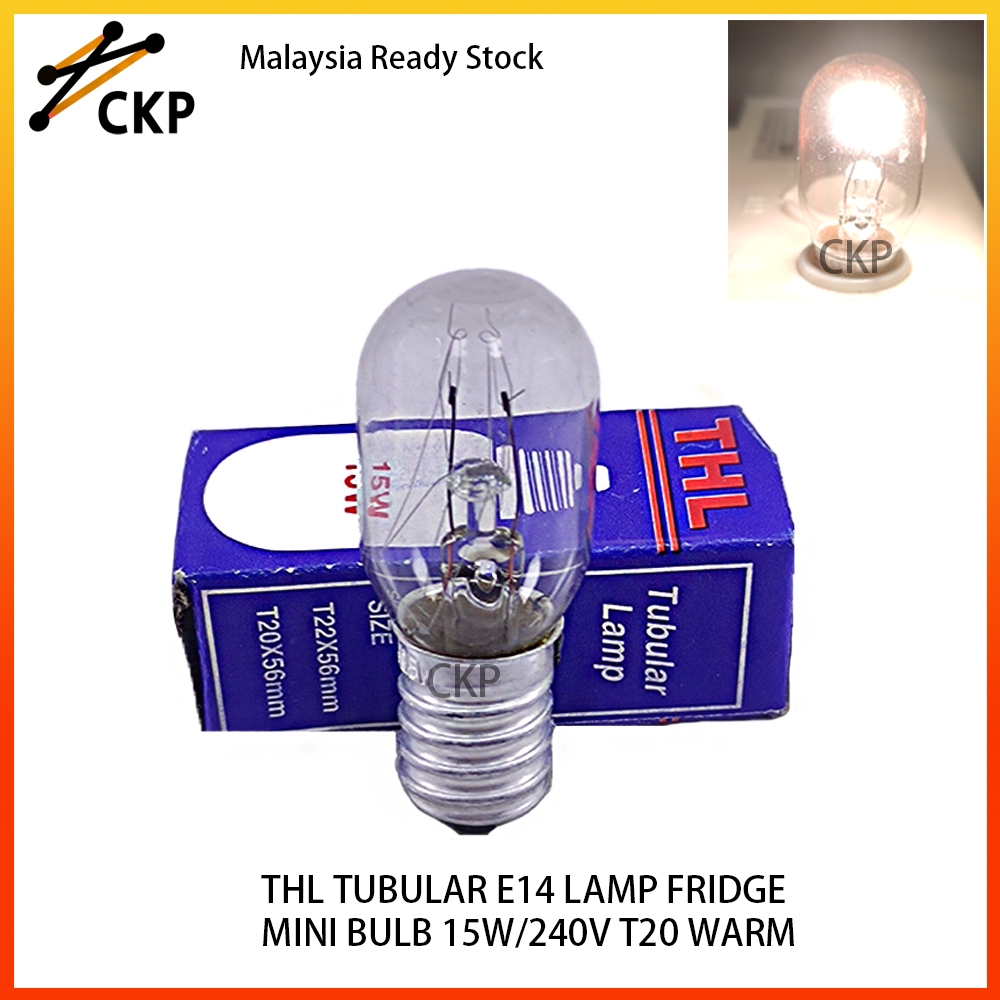 THL TUBULAR E14 LAMP FRIDGE MINI BULB 15W/240V T20 WARM | Shopee Malaysia
