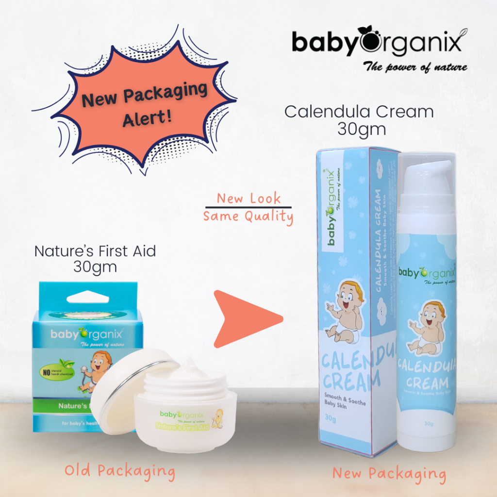 Baby Organix Nature’s First Aid Cream 30g Calendula Cream Soothe Baby's ...