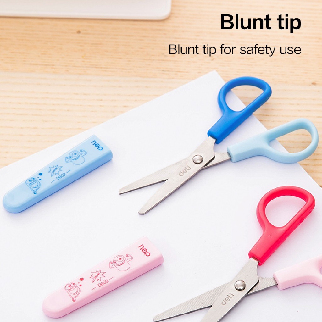 Deli Stainless Steel Scissor for Student Gunting Cutter Stationery ...