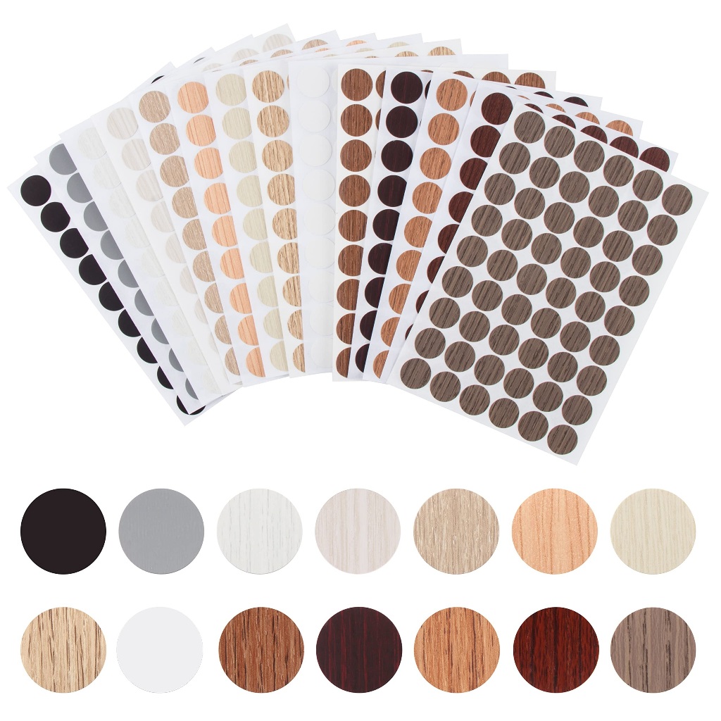 6Dots PVC 21MM Self Adhesive Sticker Screw Hole Sticker Beauty Sticker ...