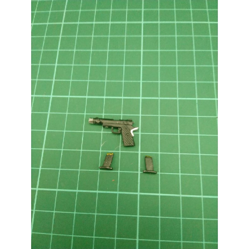 1/12 scale weapon toy pistol with 2 removable magazines suitable for 6 ...